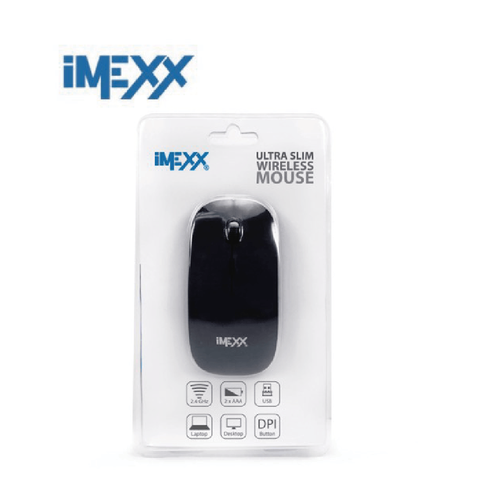 Mouse IMEXX INALAMBRICO ULTRA SLIM 2.4GHZ WIRELESS - BLACK - PC YA ...
